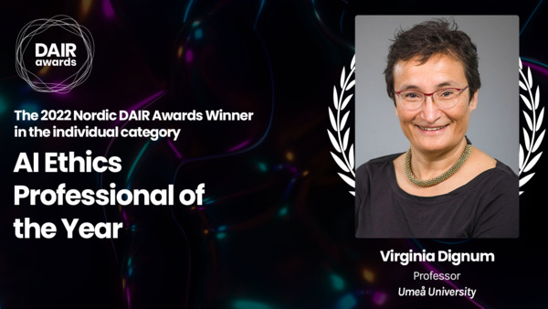 Virginia Dignum Awarded AI Ethics Professional of the Year