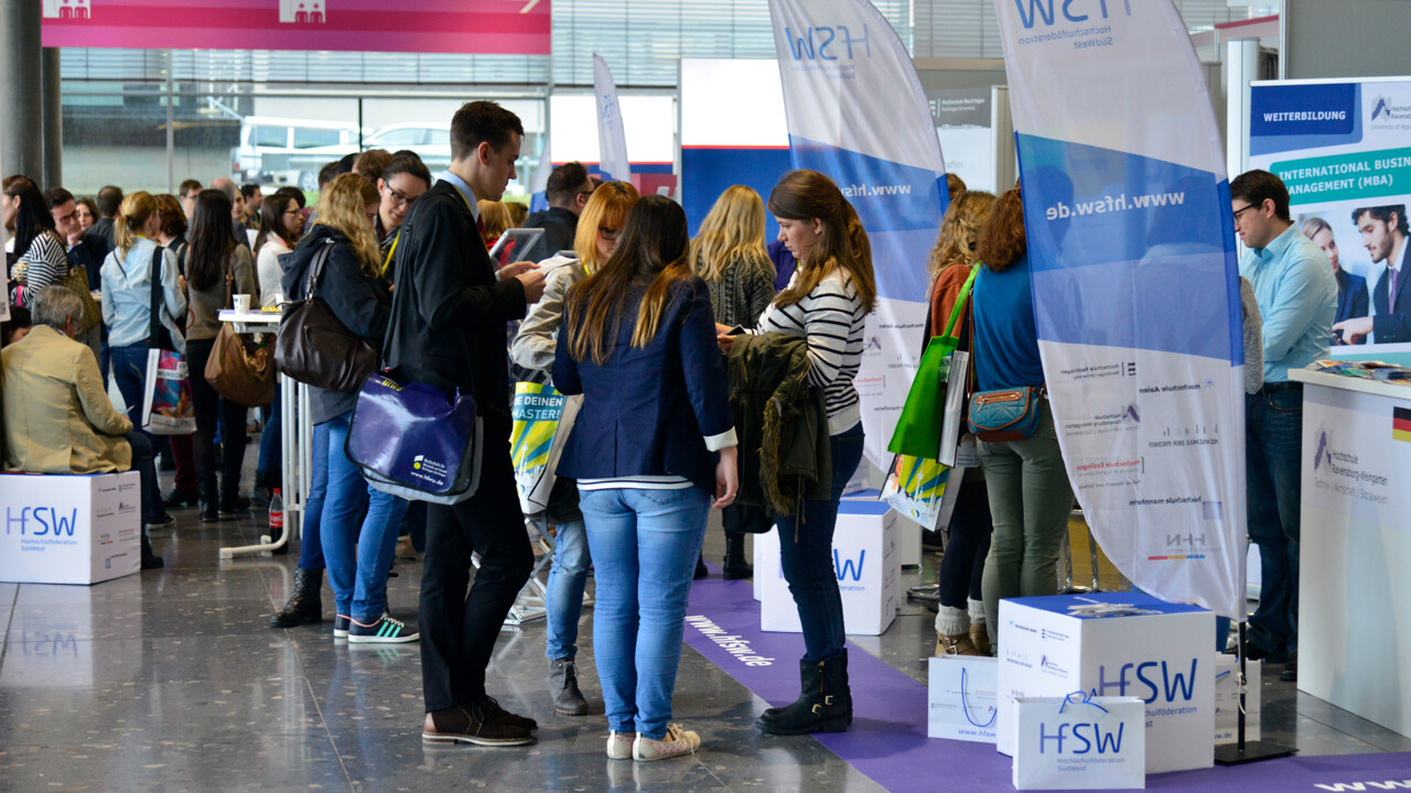 USBE at Master and More student fair in Hamburg