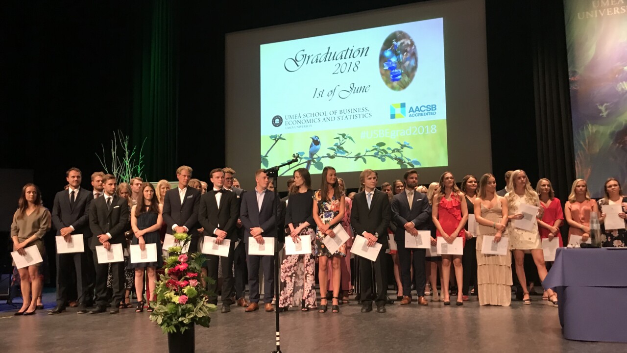 Umeå School of Business, Economics and Statistics Graduation Ceremony 2019