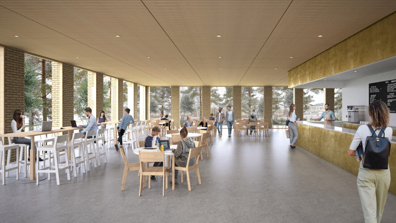 Nytt hus blir en knutpunkt mitt på Campus Umeå