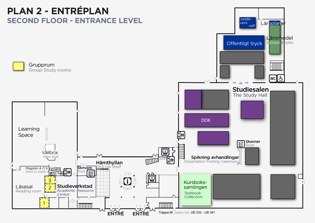 Maps of our libraries